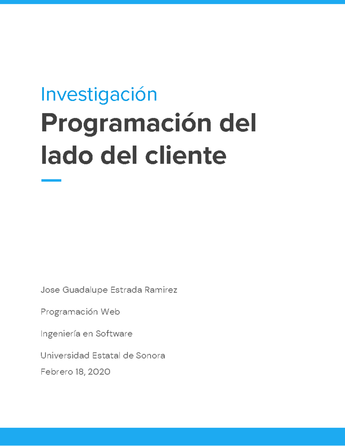 Actividad de Aprendizaje 6 Investigación sobre la programación del lado ...