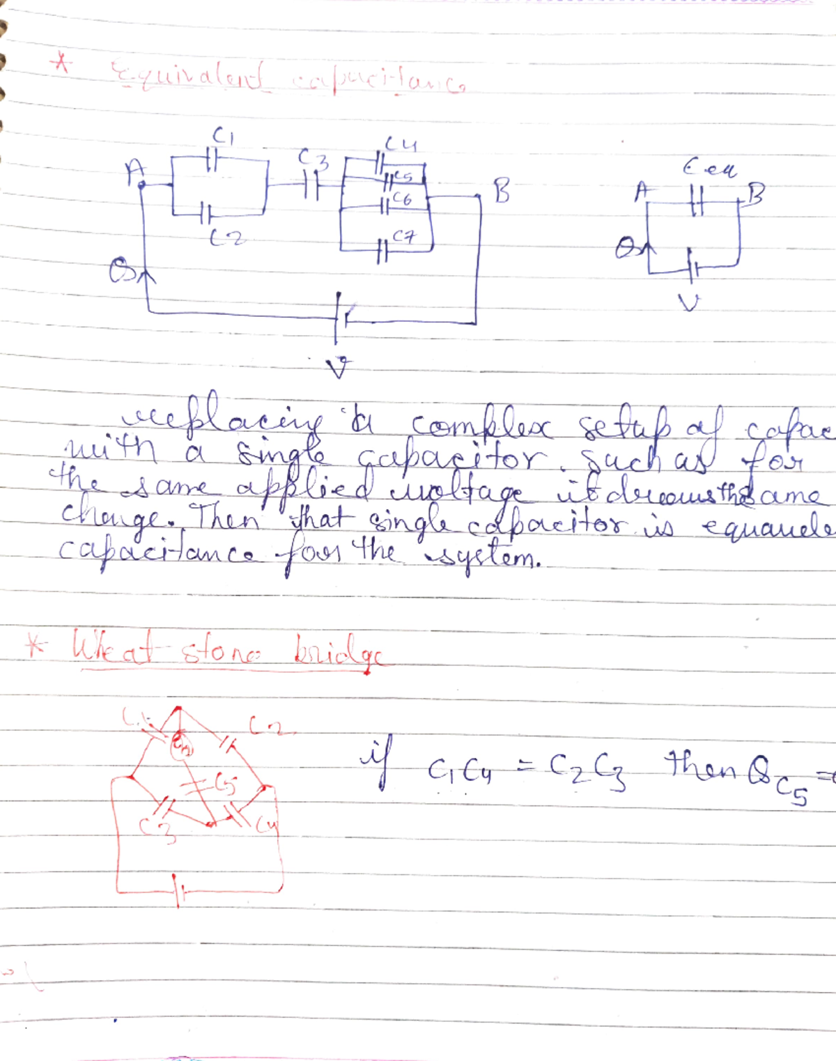 Capacitor Introduction Lecture Notes From Resonance Kota ~ ~ Y L