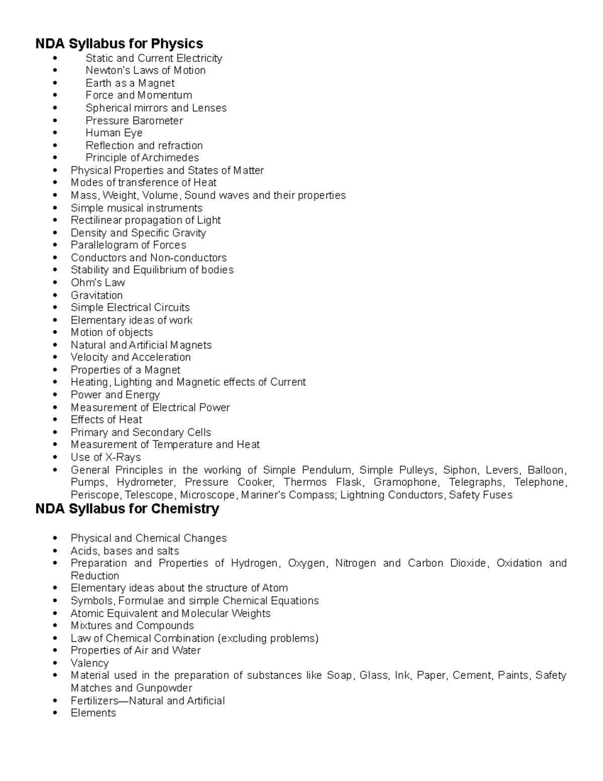 Nda - srry i just want notes this is nda syllabus - NDA Syllabus for ...