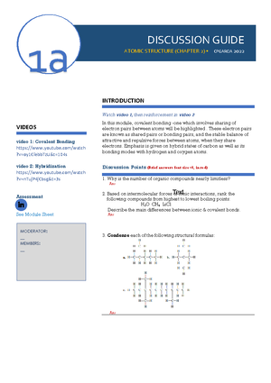 INTRO TO ORGCHEM - UNIVERSITY OF SANTO TOMAS COLLEGE OF SCIENCE MEDICAL ...