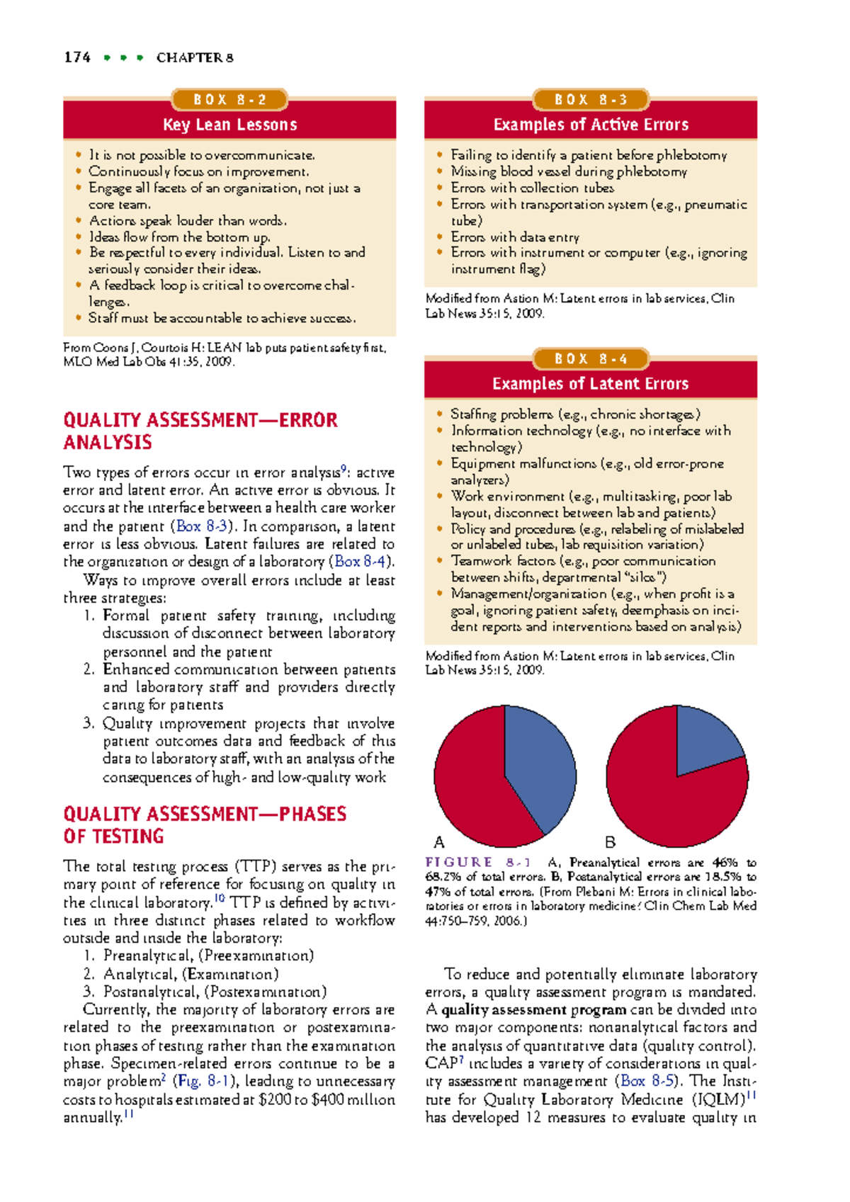 Clinical Laboratory Science (20) - 174 • • • CHAPTER 8 QUALITY ...
