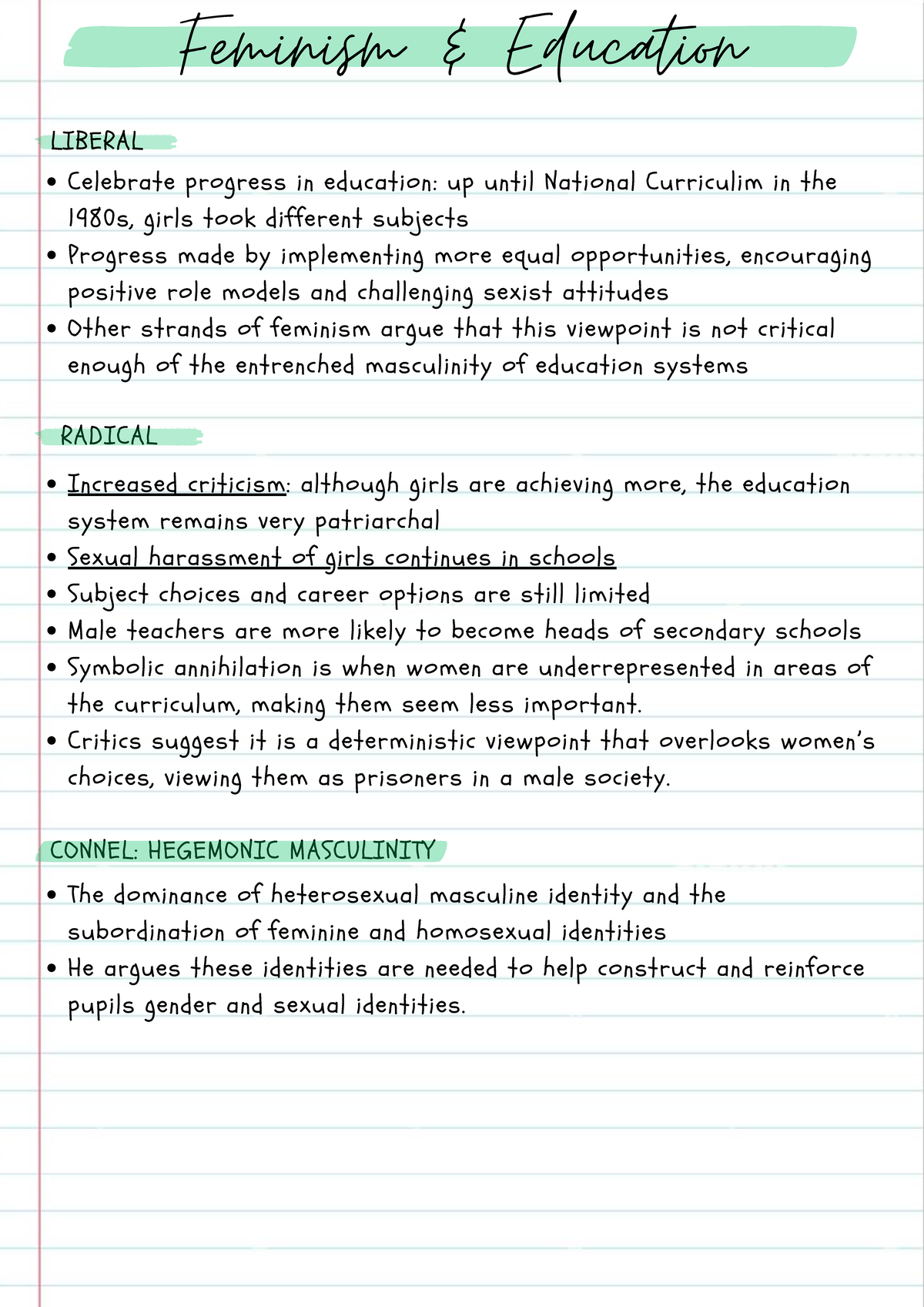 Feminism & Education - Celebrate progress in education: up until ...