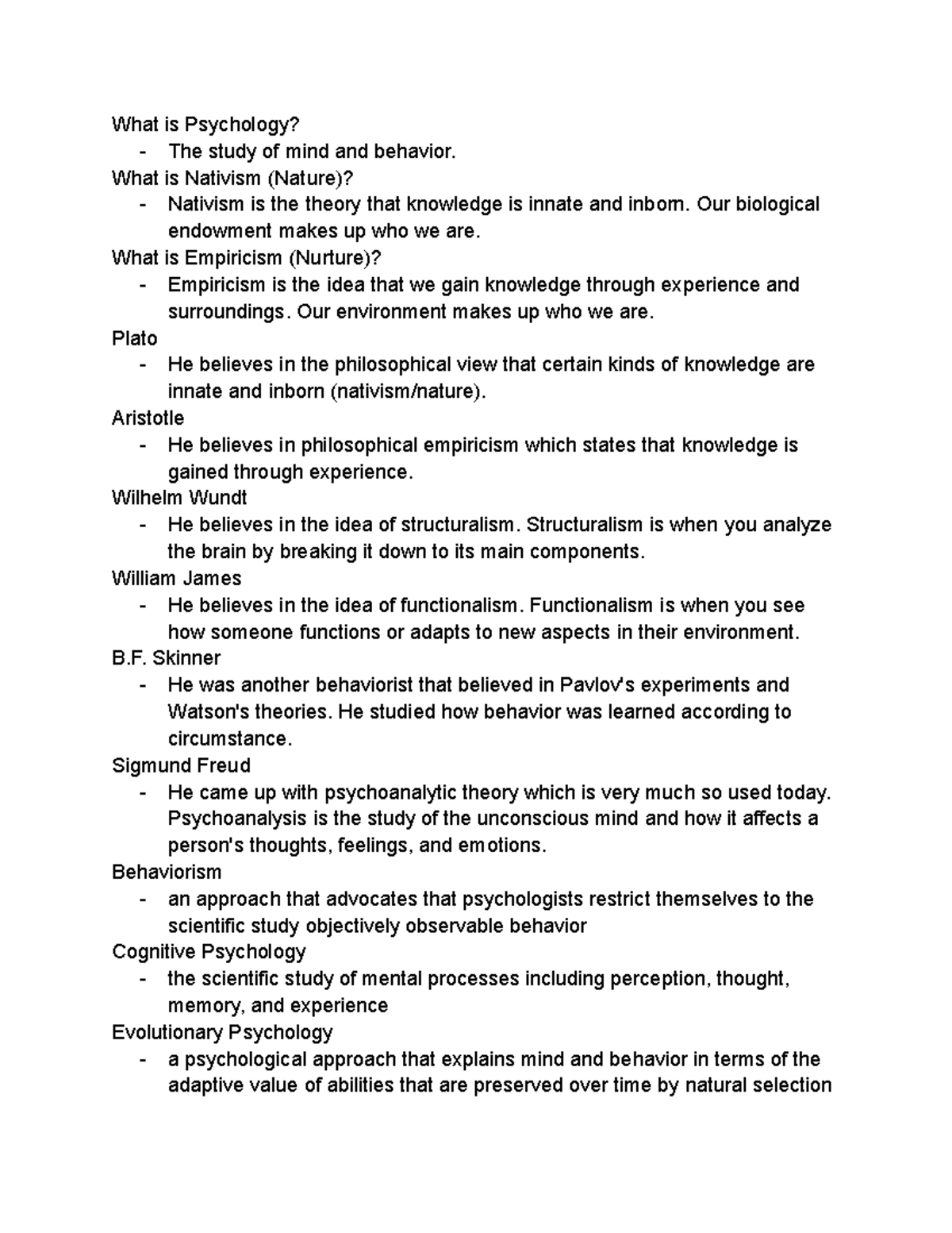 Gen Psych 22 * - Notes taken directly from lecture, needed to succeed ...