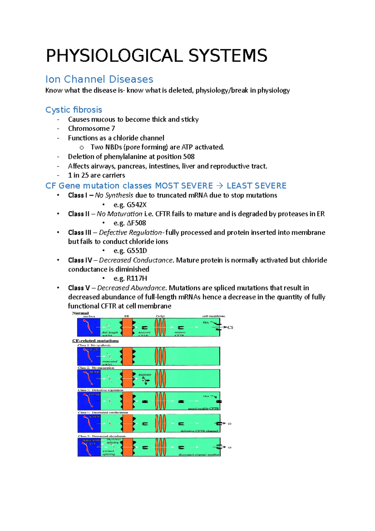 Physiological Systems - PHYSIOLOGICAL SYSTEMS Ion Channel Diseases Know ...