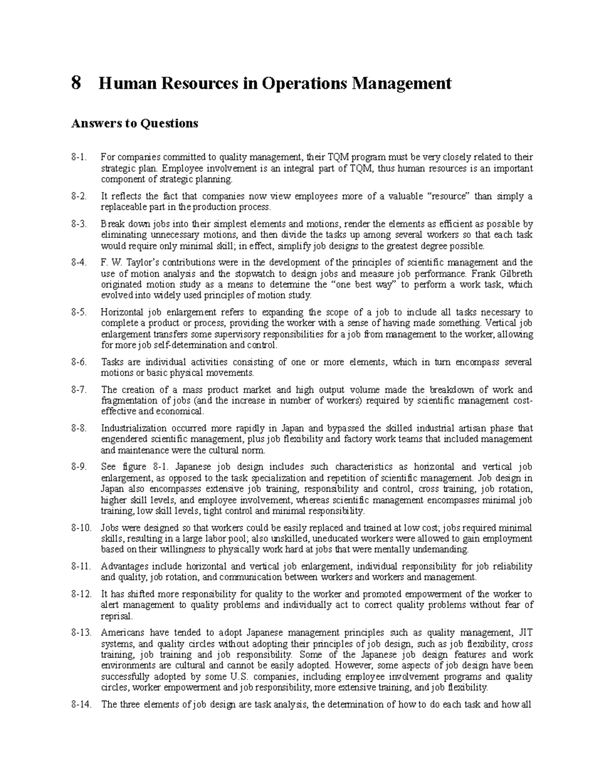 Sample/practice exam 7 January 2018, questions and answers - 8 Human ...