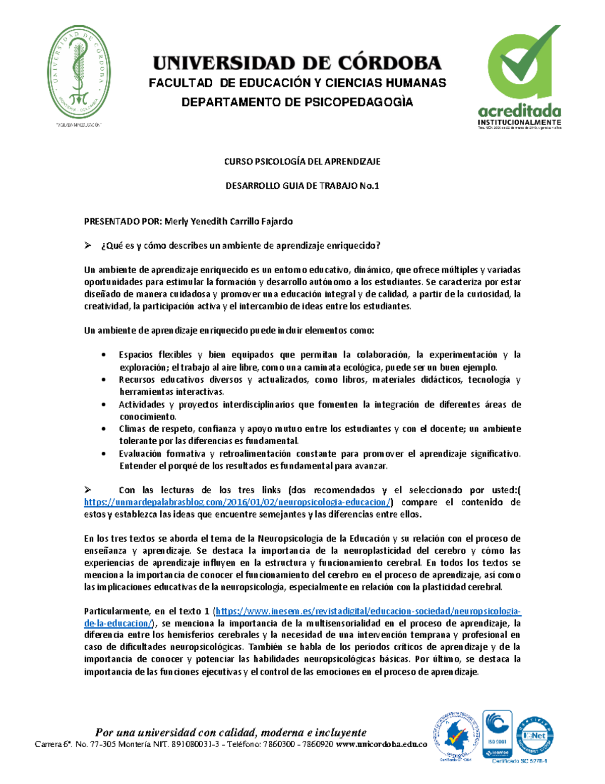 Desarrollo Guia1 Merly YCarrillo-Fajardo - FACULTAD DE EDUCACIÓN Y ...