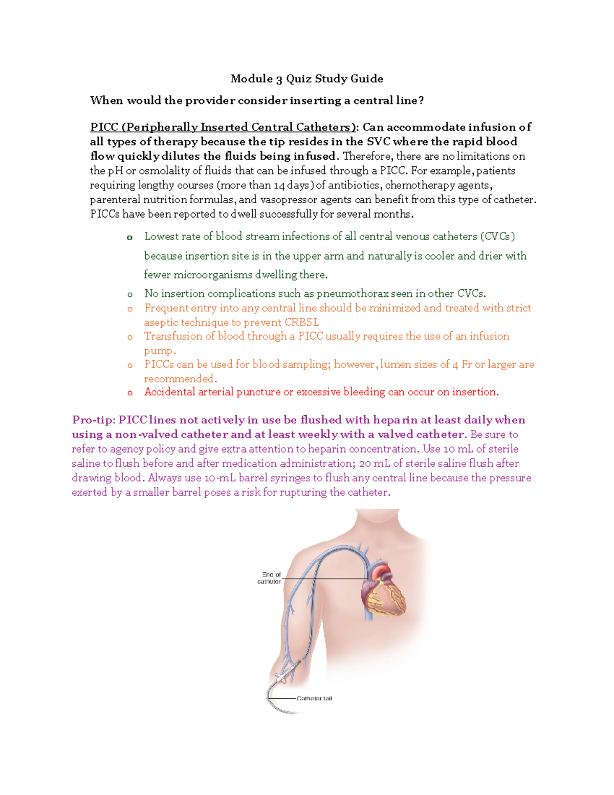 guide for the first study guide - Module 3 Quiz Study Guide When would ...