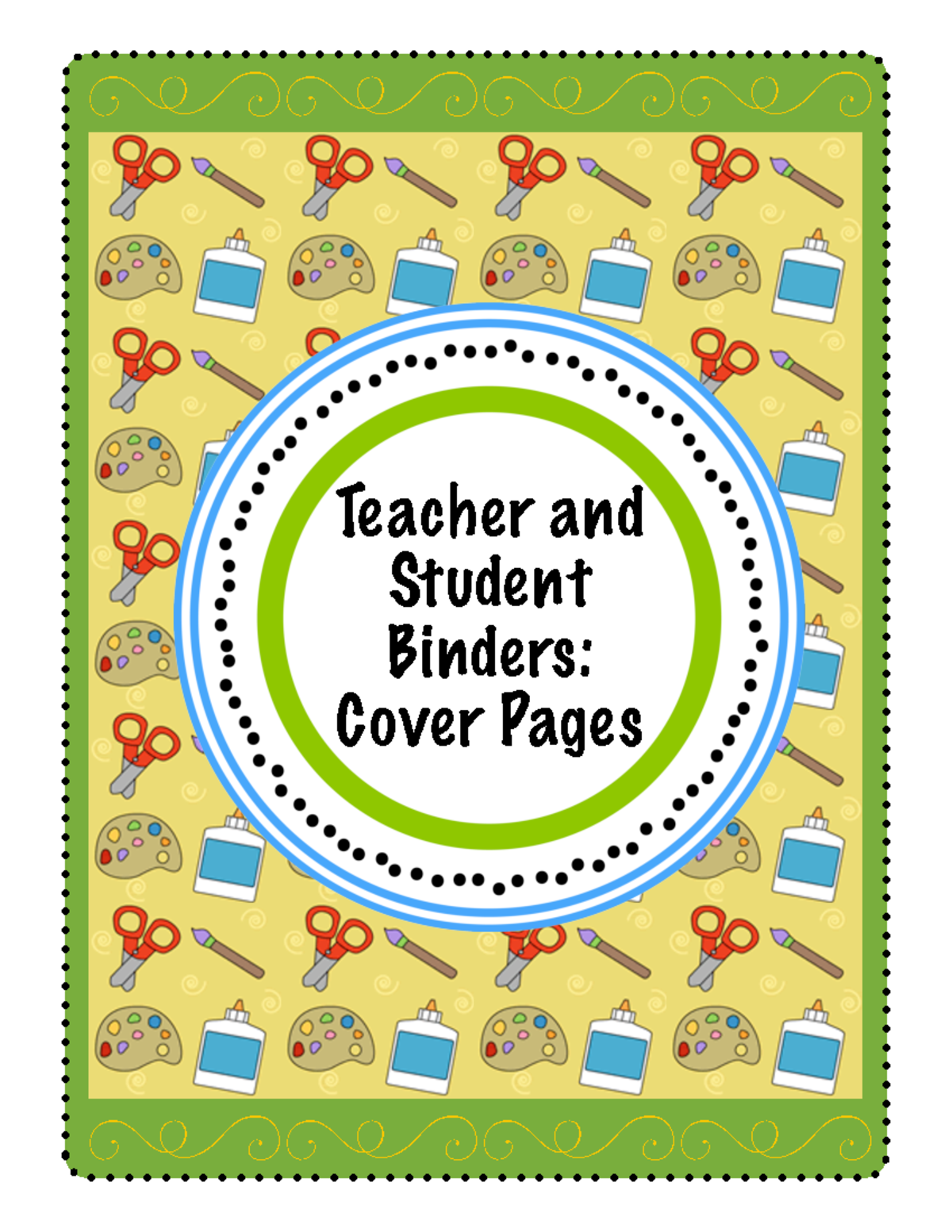 Teacher Student Binders Coverpages-1 - Te acher and Student Binders ...