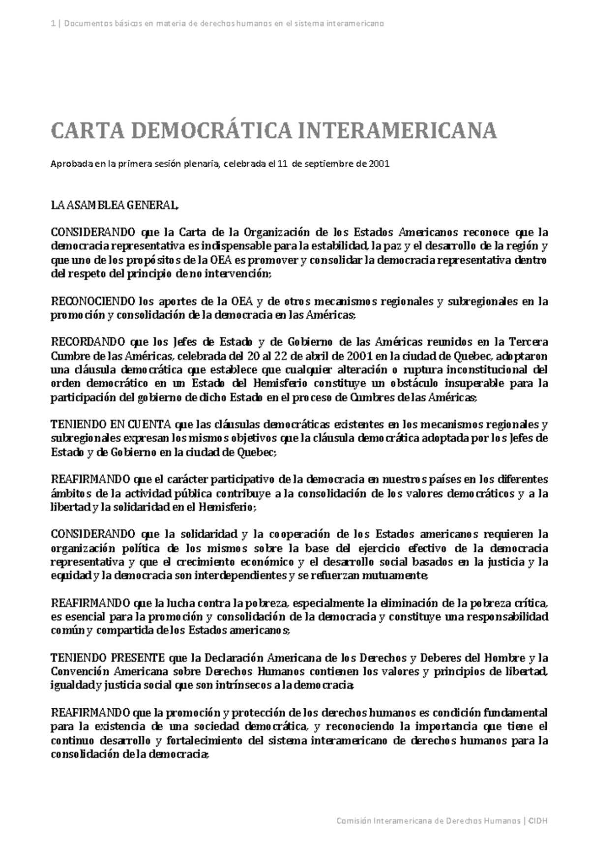 Carta-democratica-interamericana - 1 | Documentos básicos en materia de ...