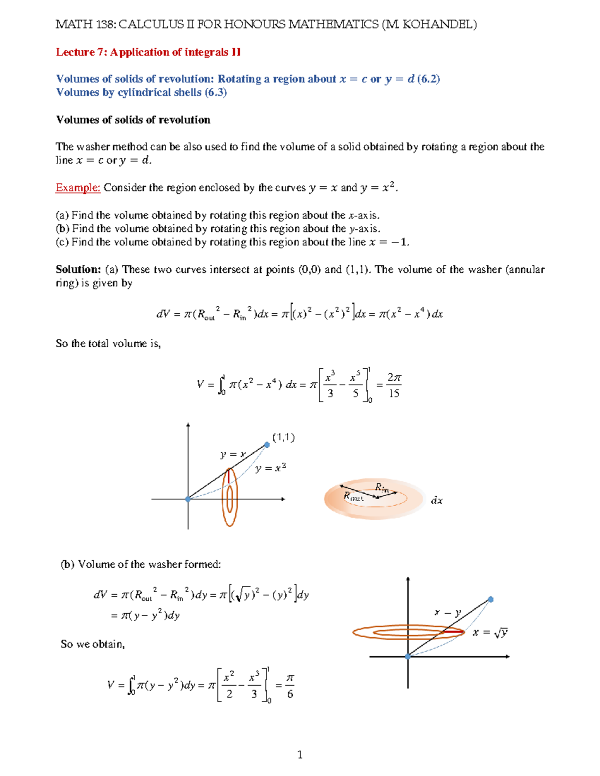 Math138-Lecture 8 - waterloo - MATH 138: CALCULUS II FOR HONOURS ...