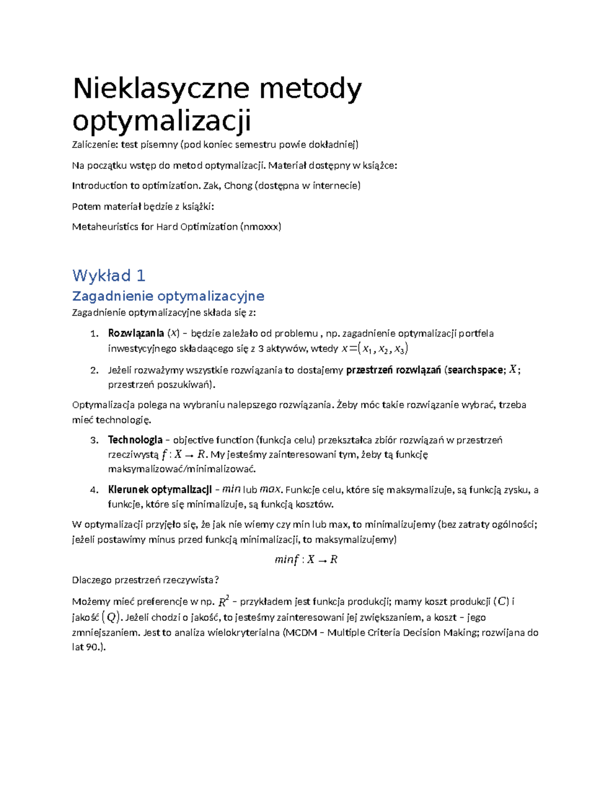 Nieklasyczne-metody-optymalizacji - Nieklasyczne metody optymalizacji ...