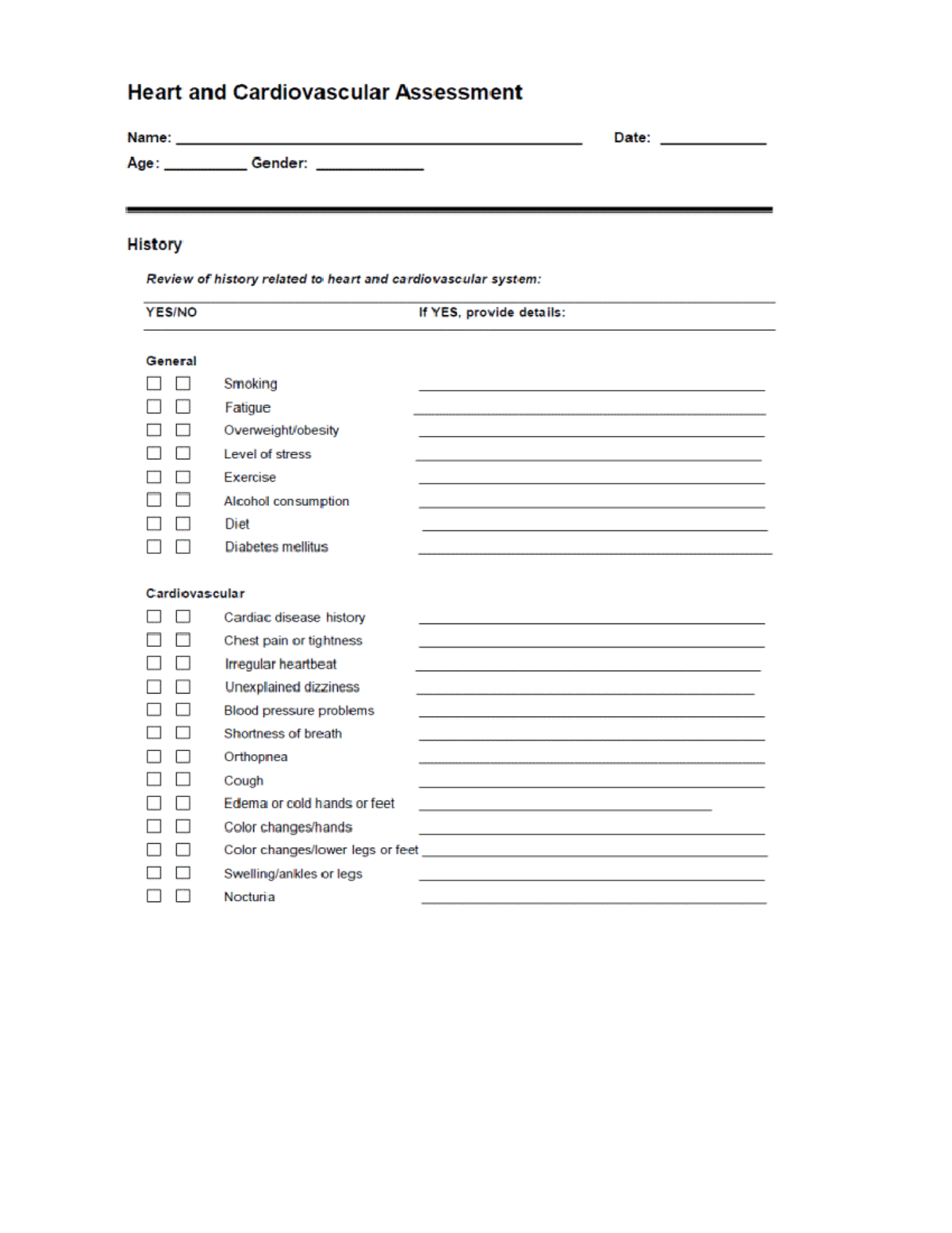 Cardiovascular Assessment - Carotid: Abdominal aorta: lliac arteries ...