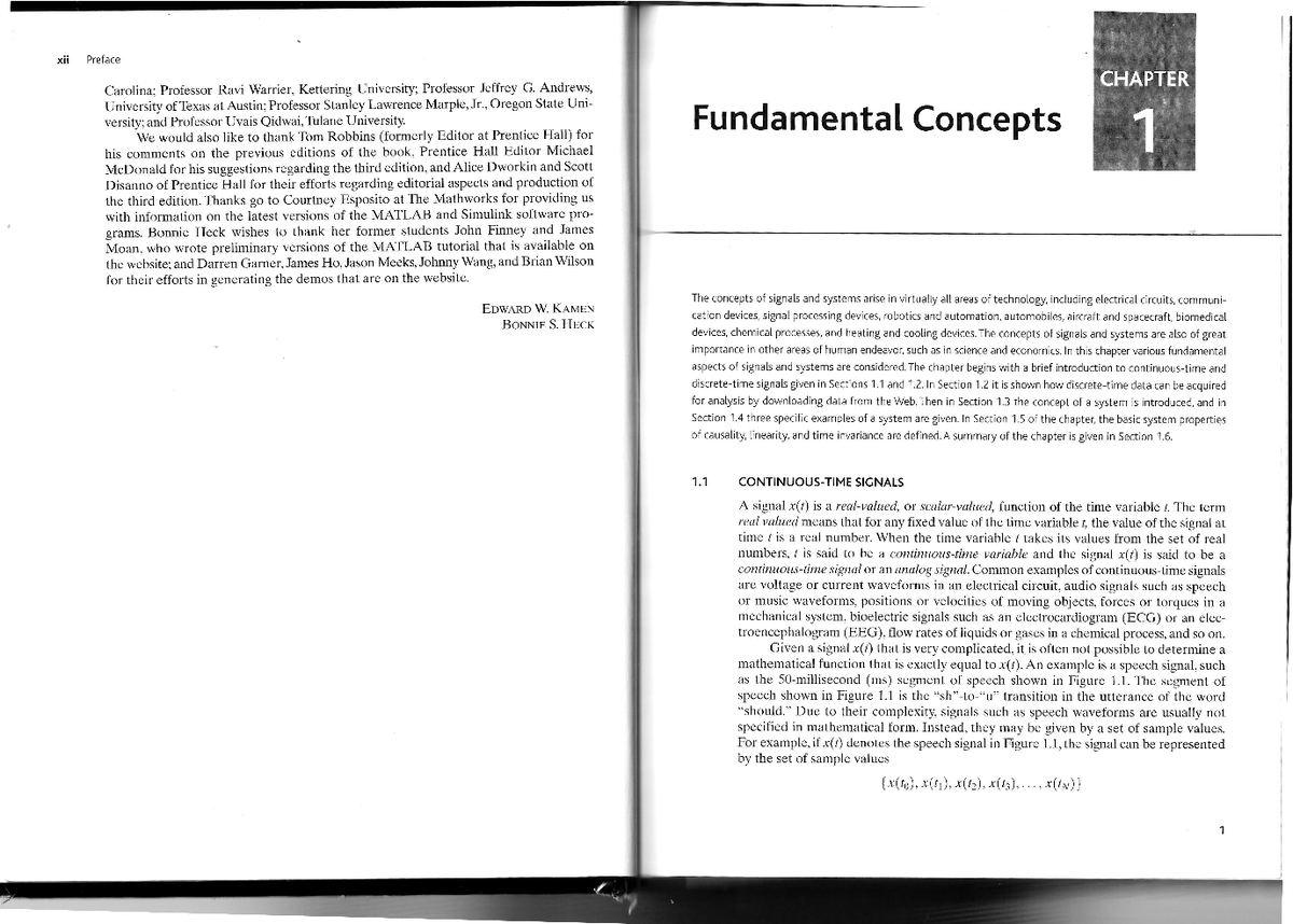 CH1 Fundamental concepts - Linear Systems - Studocu