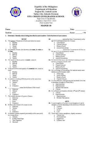 G10-2nd Quarter EXAM - JHS- Grade 10 Q2-Test - Republic of the ...