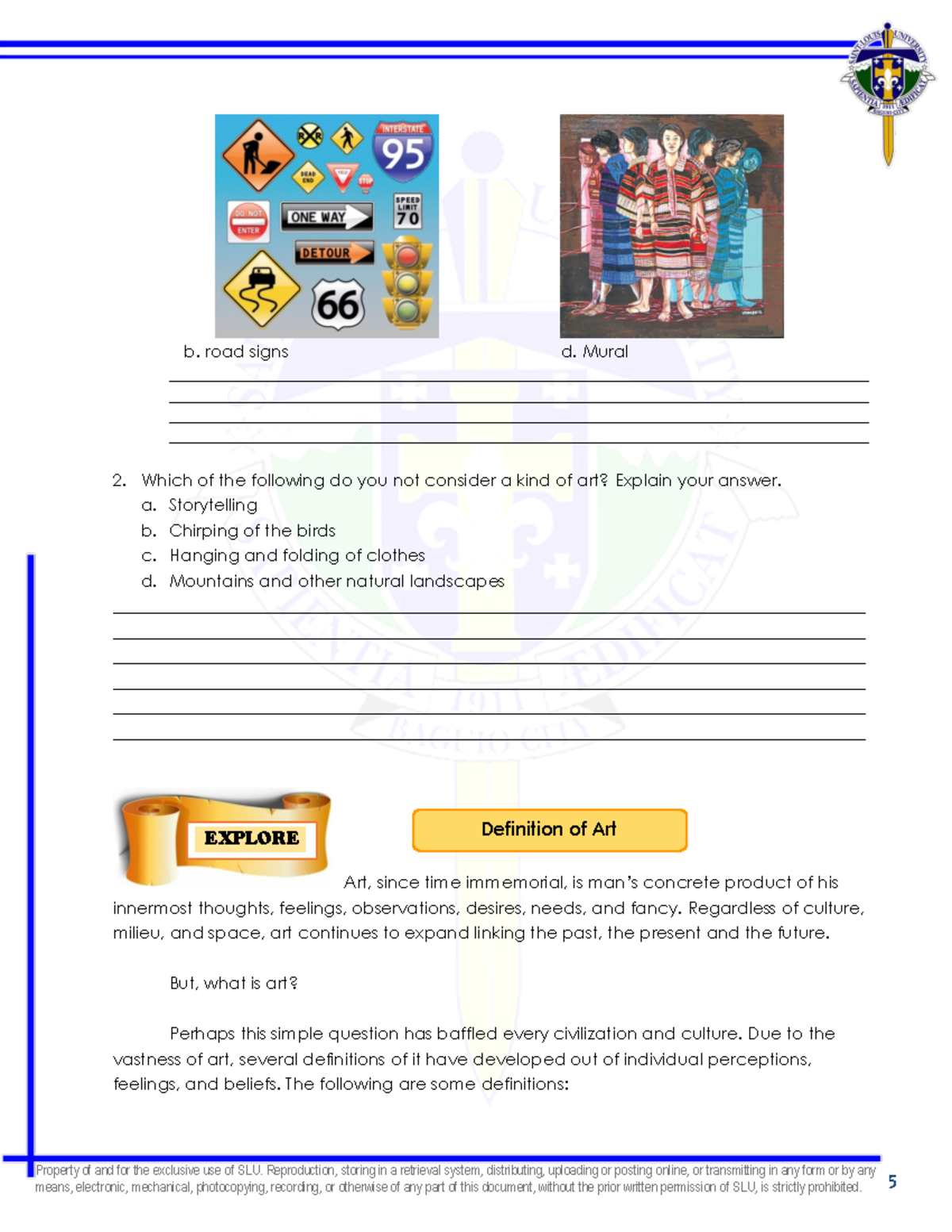 Midterm Module 1 104 1 dragged 5 - Property of and for the exclusive ...