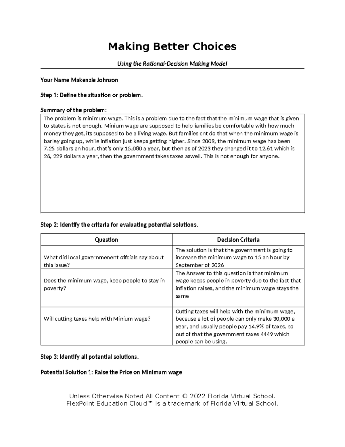 Making better choices assignment template for Scaracitu Choices Of Distrubstion of everthing in ...