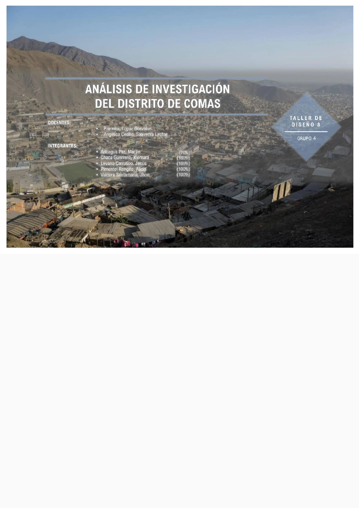 ANALISIS URBANO COMAS PARTE 1 - arquitectura - Studocu