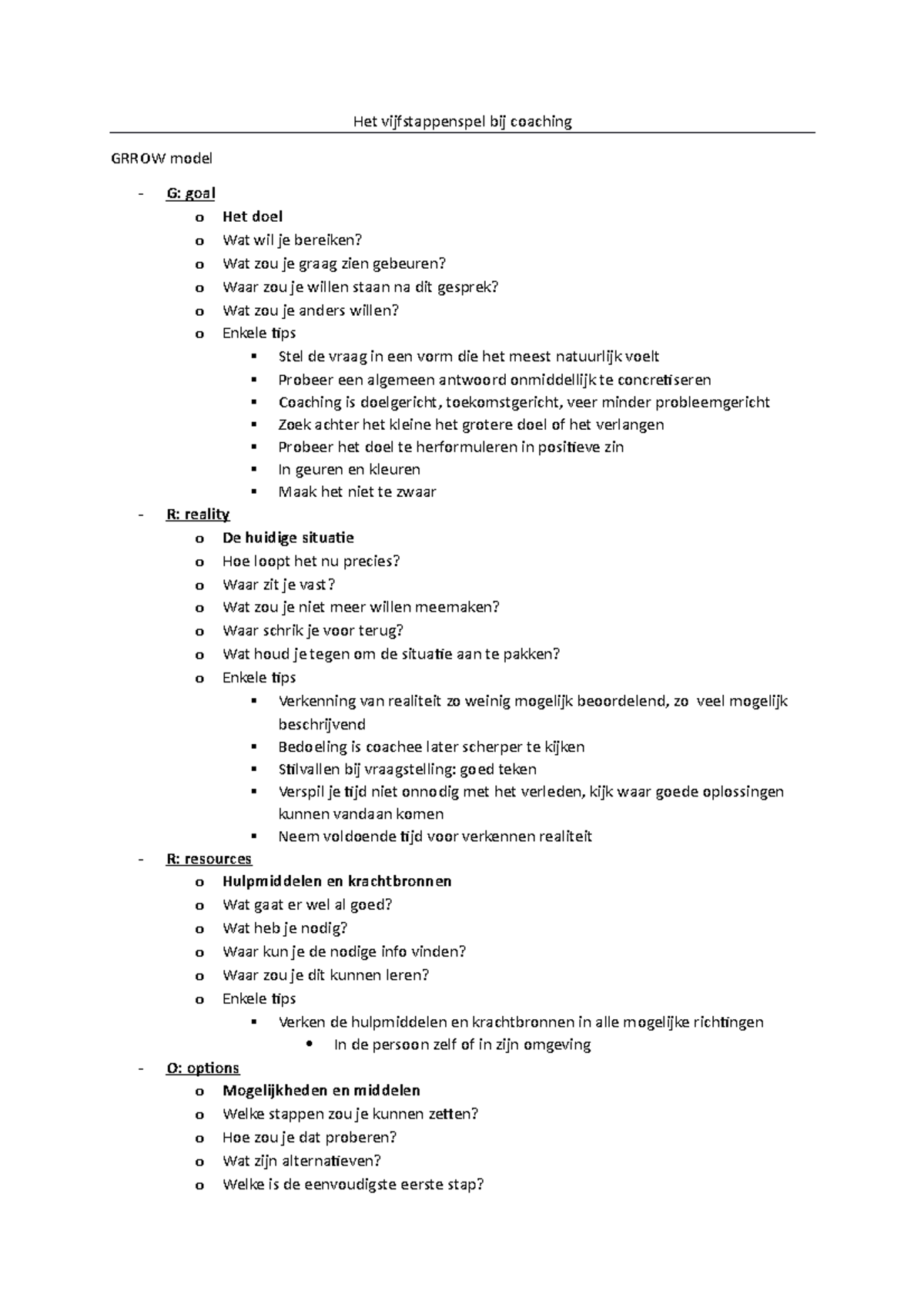 De-7-coachingsvaardigheden - Het vijfstappenspel bij coaching GRROW ...