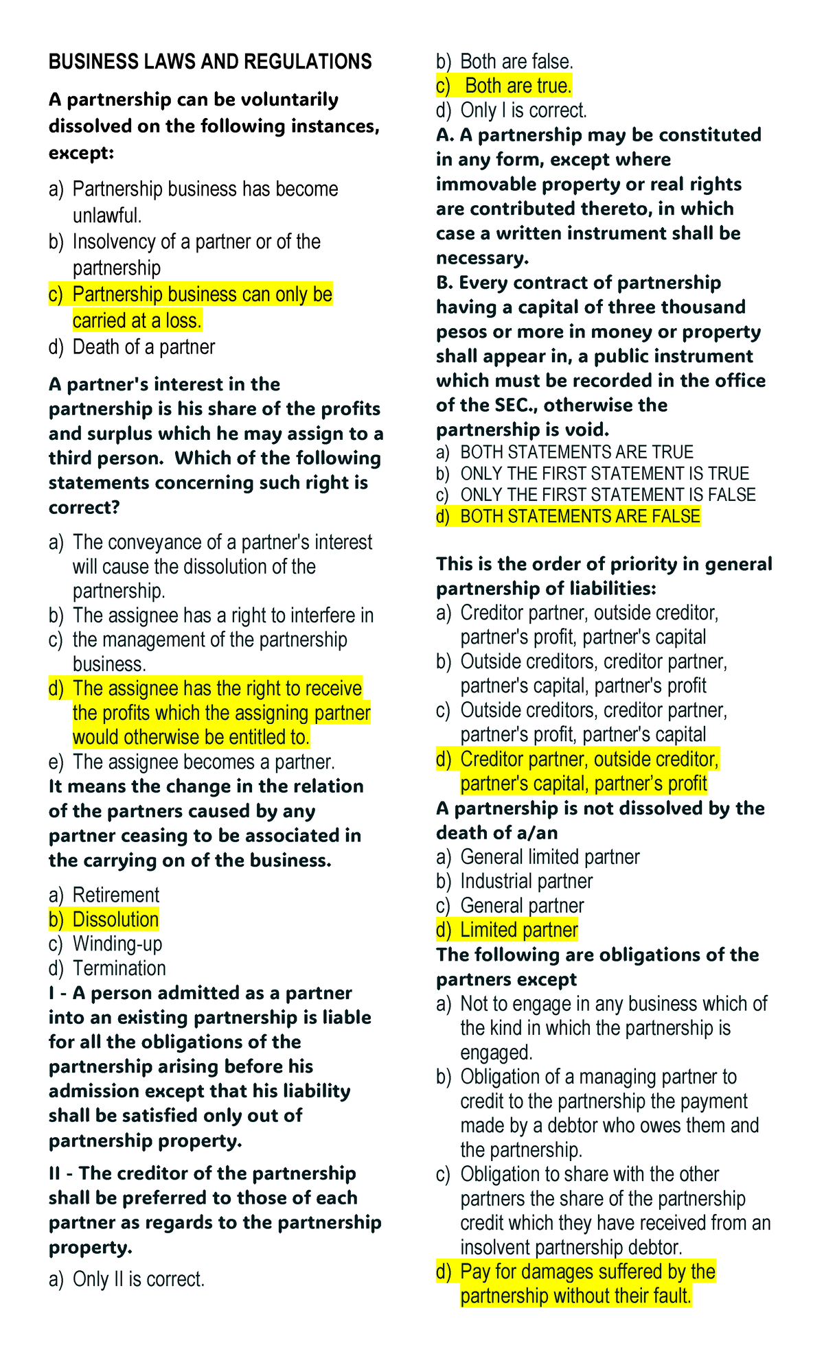 Business LAWS AND Regulations - BUSINESS LAWS AND REGULATIONS A ...