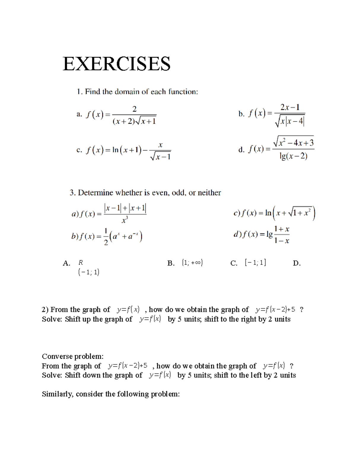 MAE101 1 - homework - Discrete Mathematics - FPT - Studocu