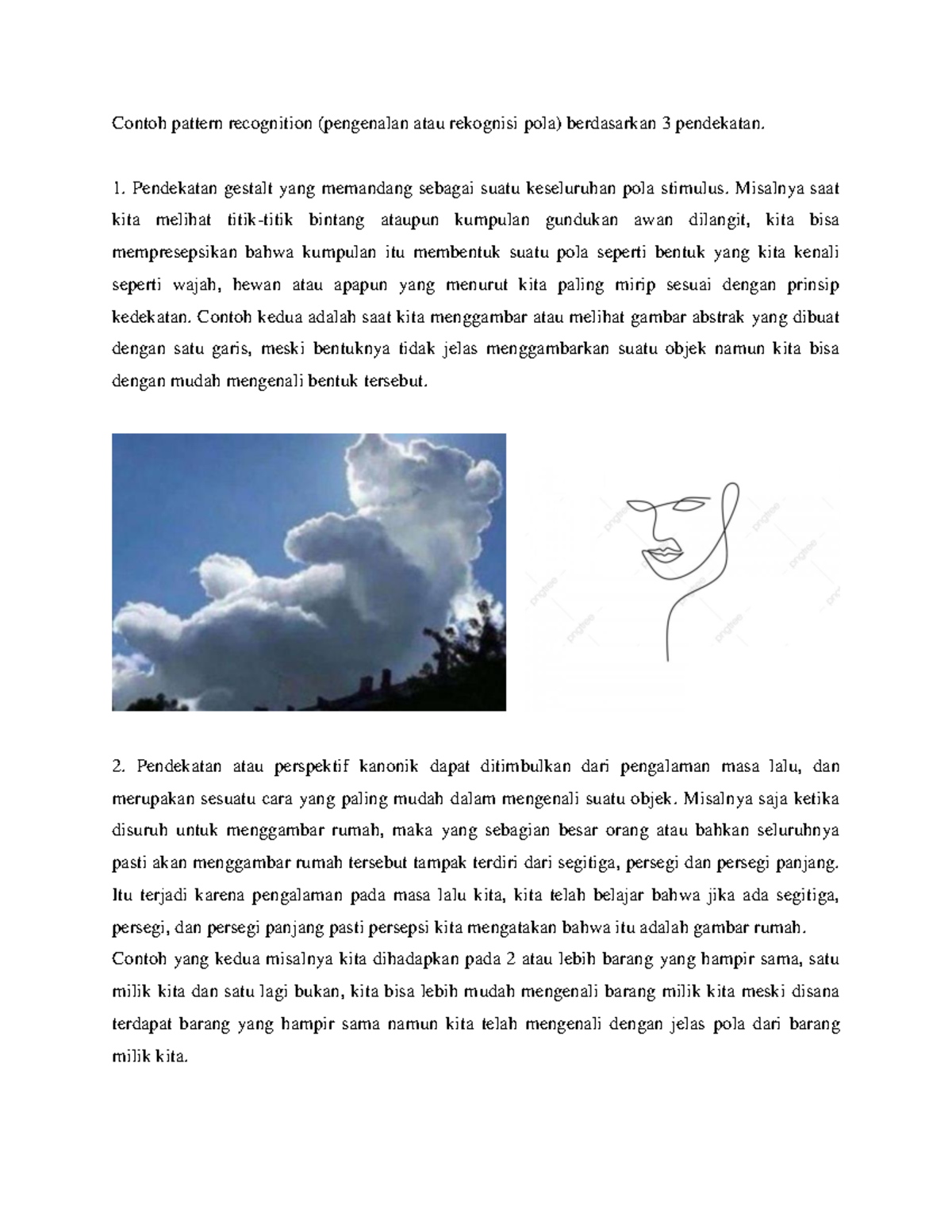 Contoh Pattern Recognition psikologi kognitif - Contoh pattern ...