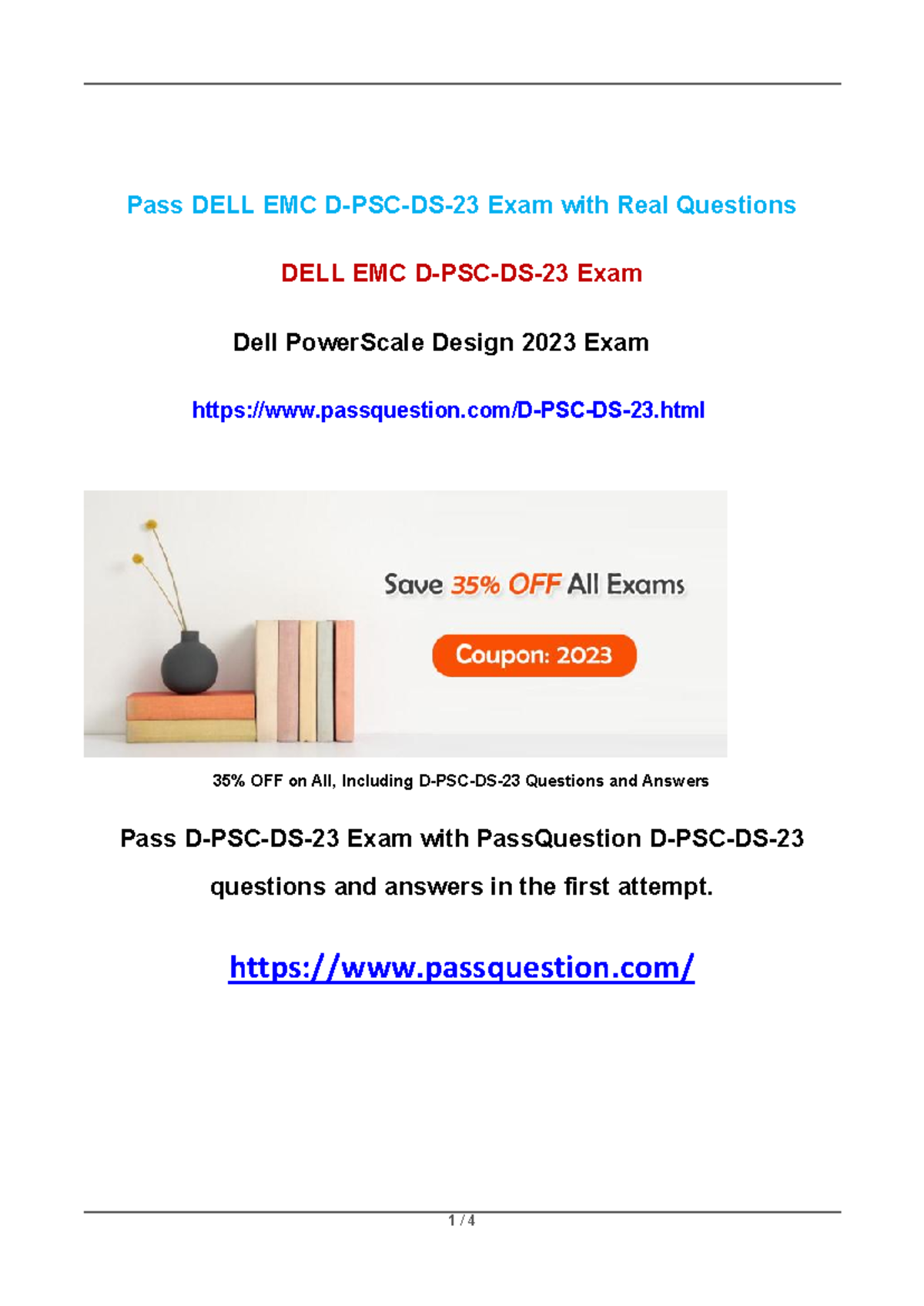 D-PSC-DS-23 Dell Power Scale Design 2023 Exam Questions - Pass DELL EMC ...