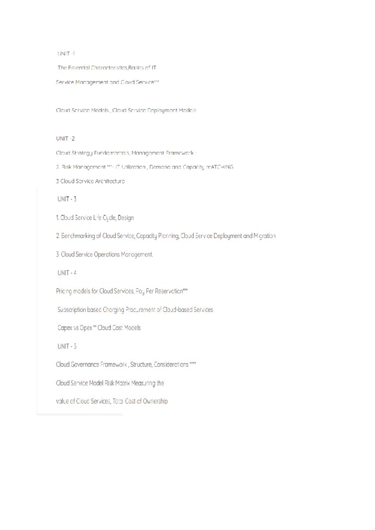 CSM Important Questions - computer science and engineering - Studocu