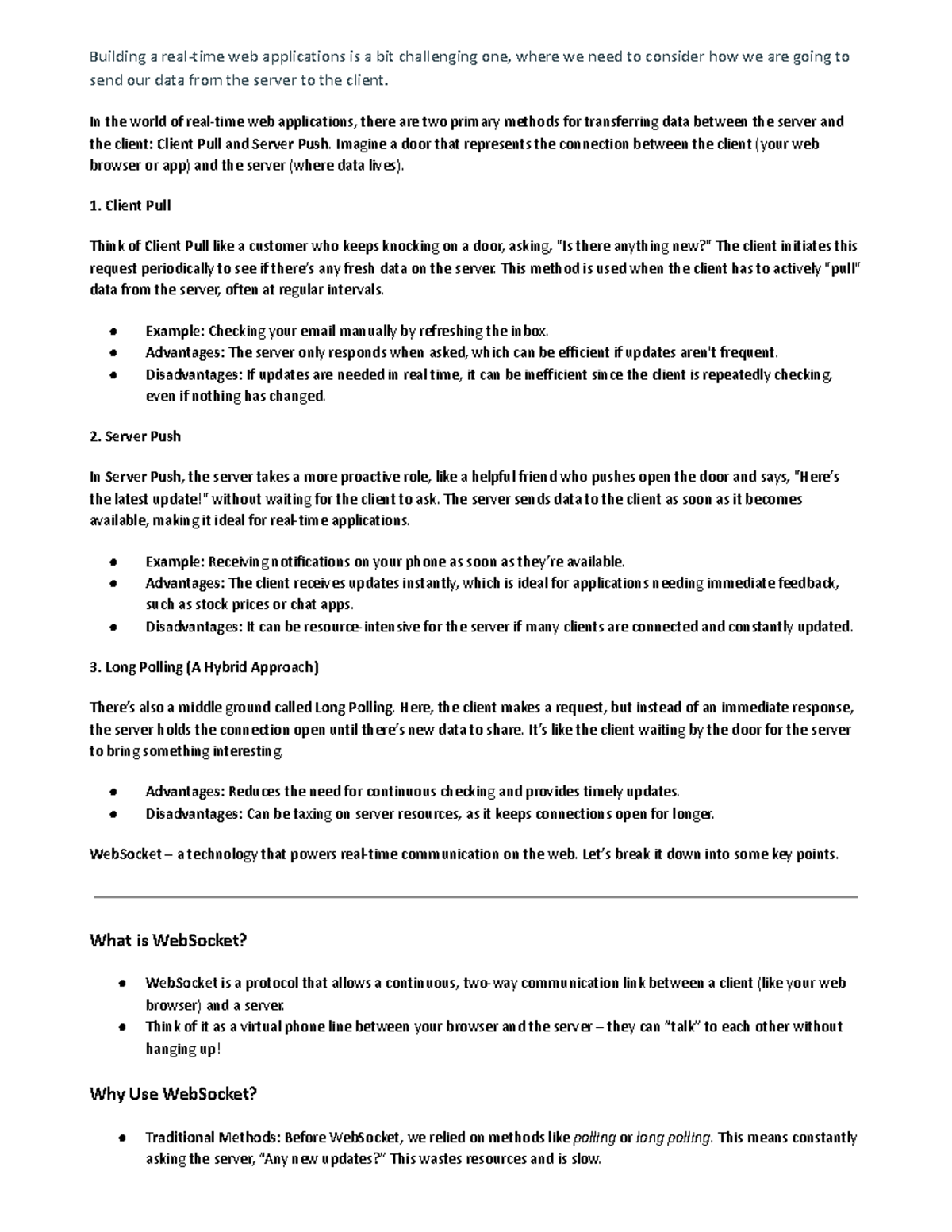 Websockets Websocket Simple Explanation Building A Real Time Web