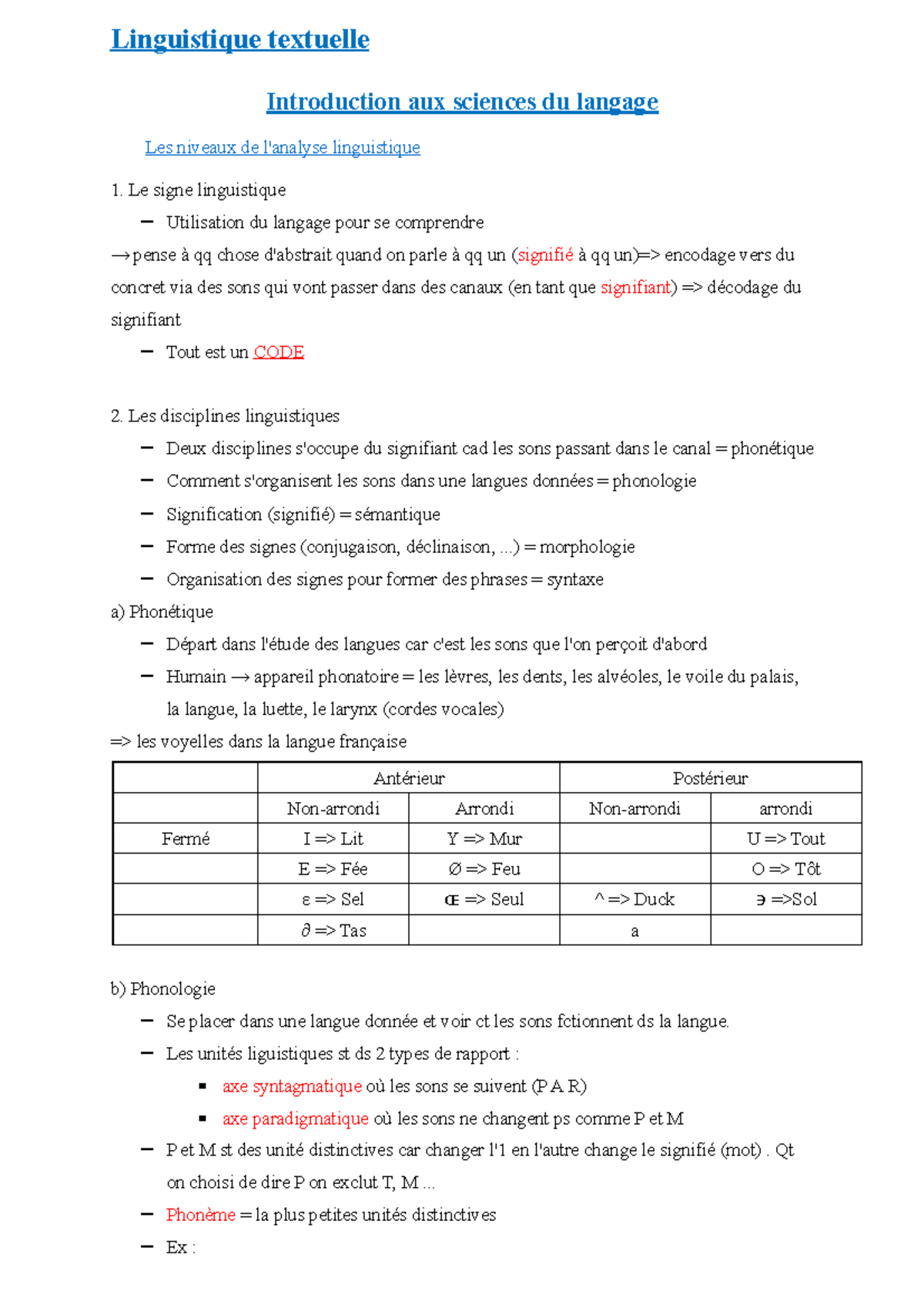Linguistique textuelle - Linguistique textuelle Introduction aux ...