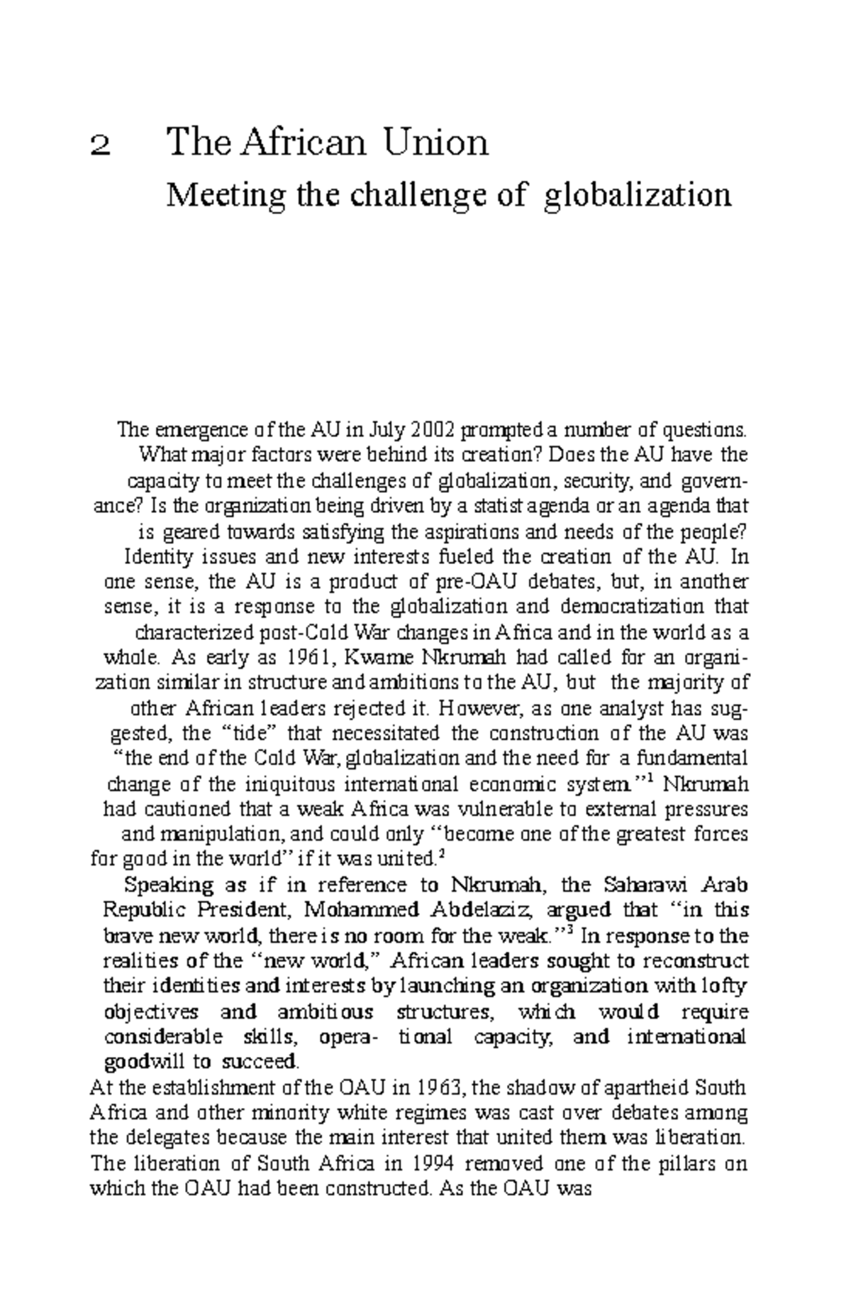 Reading materials 5-đã chuyển đổi - 2 The African Union Meeting the ...