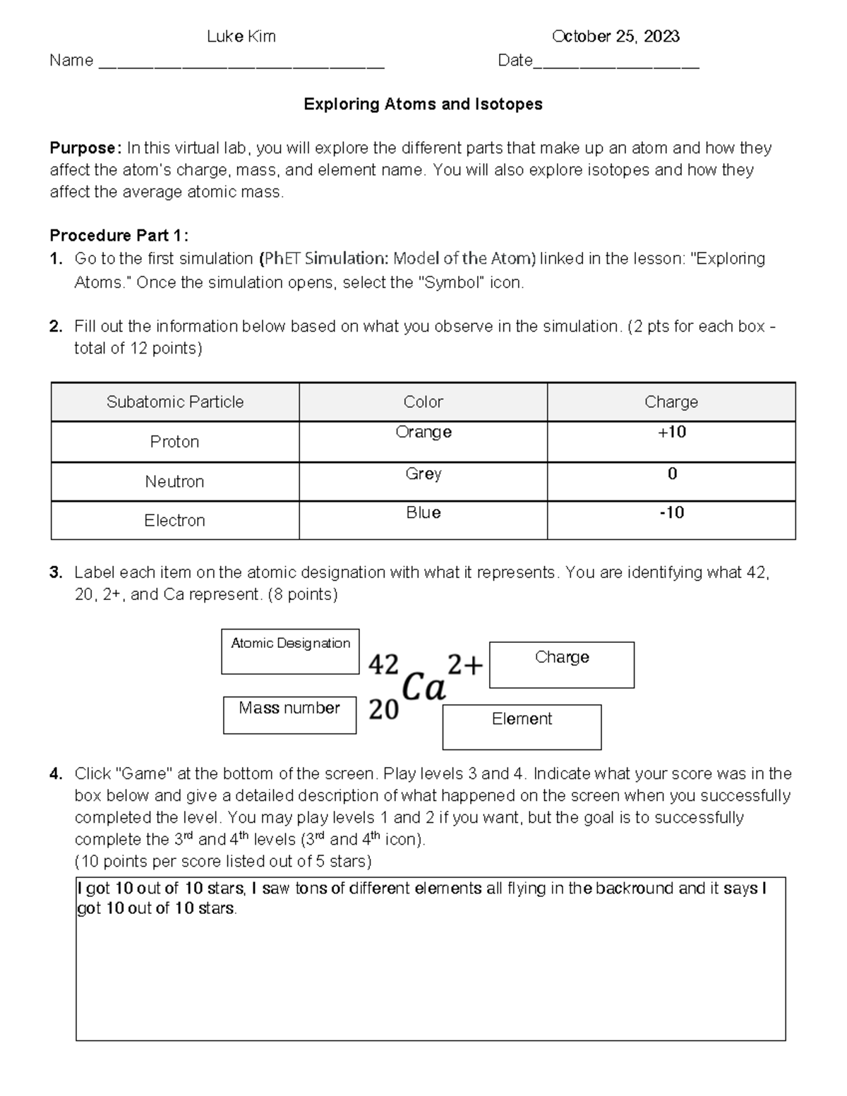 Exploring+Atoms+Lab+Worksheet - Name _______________________________ Date ...