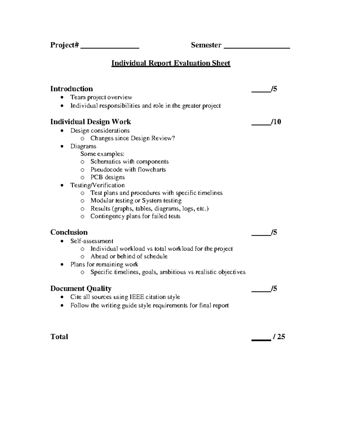 IPR evalsheet - Project# _______________ Semester ...