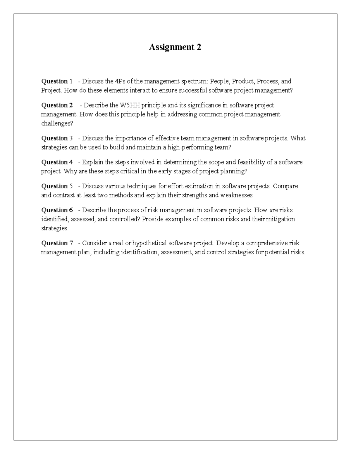 Assignment 2-1 - Assignment 2 Question 1 - Discuss the 4Ps of the ...