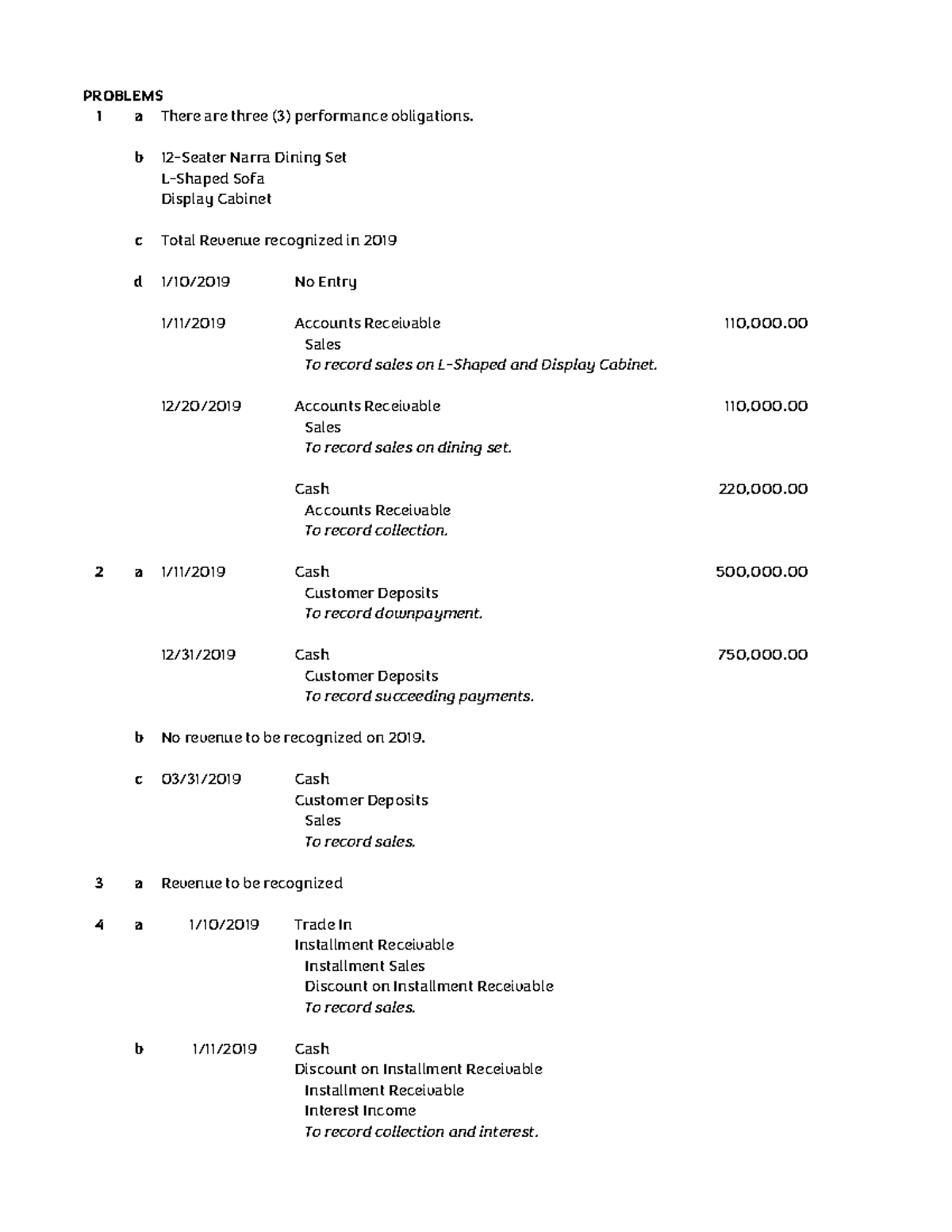 CHAP 7- AST - chapter 7 of special transactions answers - PROBLEMS 1 a There are three (3) - Studocu