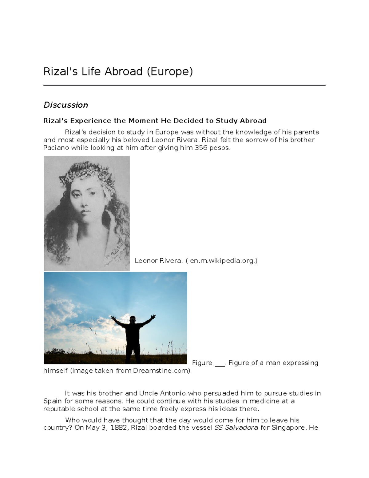 Rizal in Europe (his experiences and life in abroad) - Rizal's Life ...