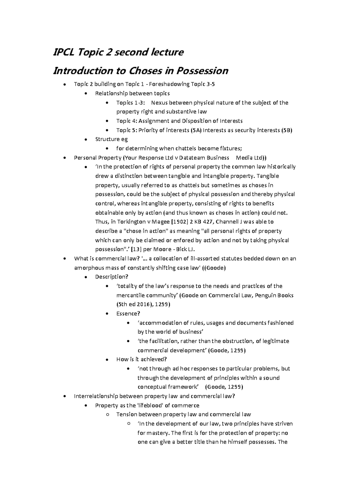 IPCL Topic 2 second lecture - IPCL Topic 2 second lecture Introduction ...