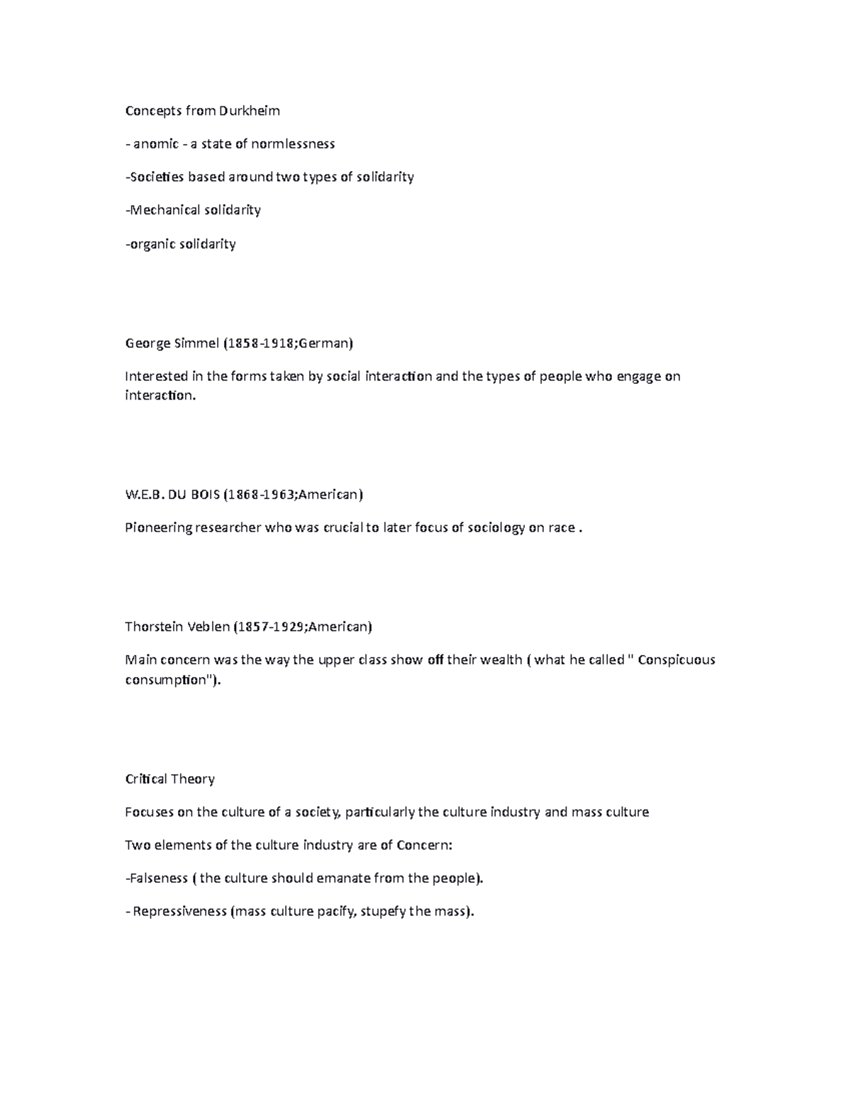 Psociology 2 - Concepts from Durkheim anomic - a state of normlessness ...