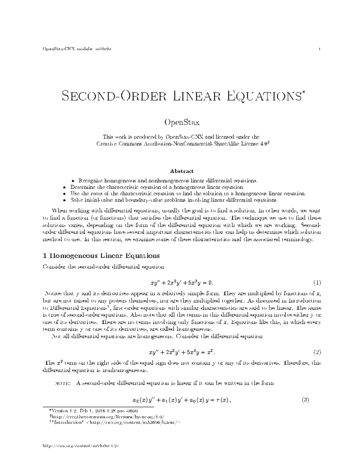 Second order linear equations 2 - ♣ ♥ t ① ♠♦ ♠ ♦♥ r r ♥ r q t ♦♥s ∗ ...