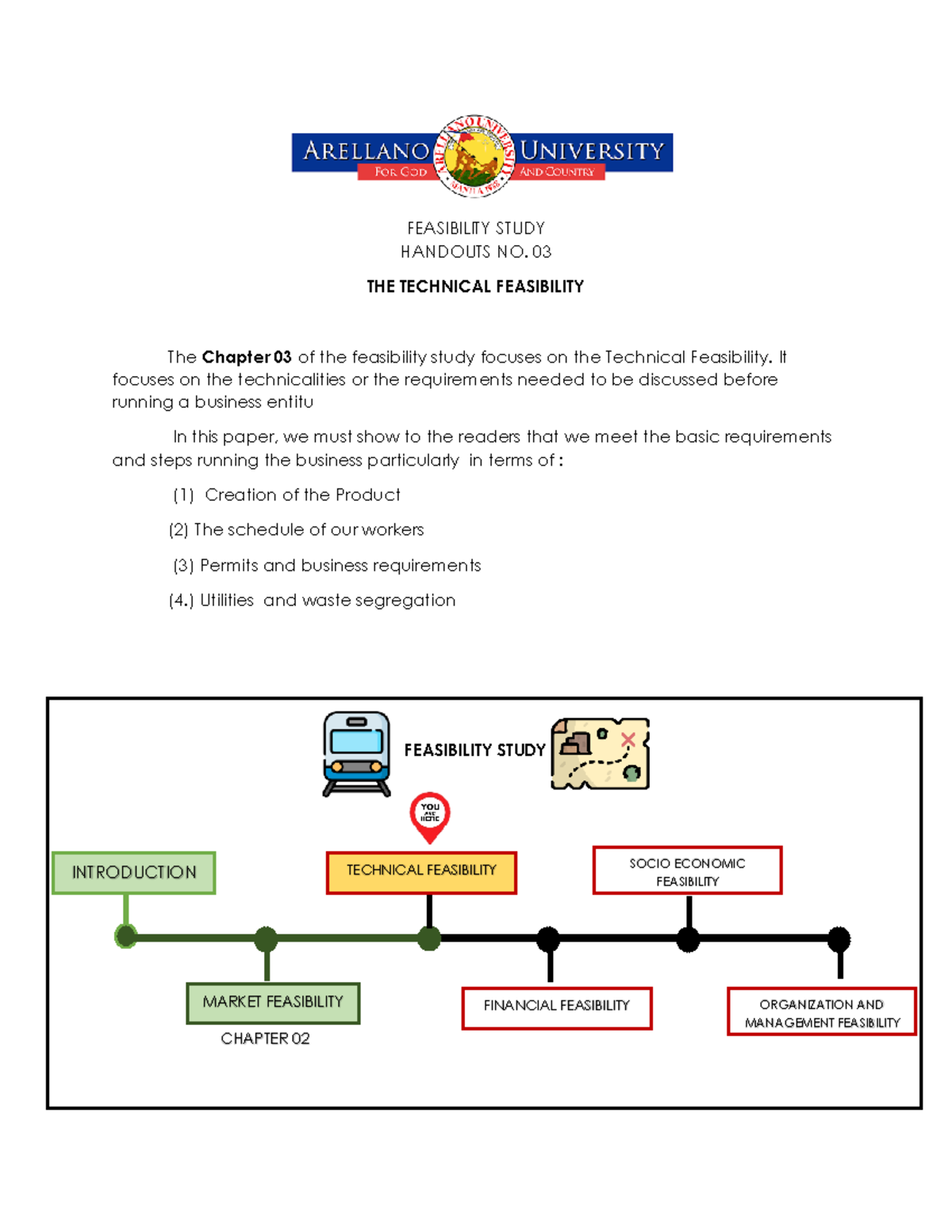 Handouts Feasibility Study Chapter 03 - FEASIBILITY STUDY HANDOUTS NO ...