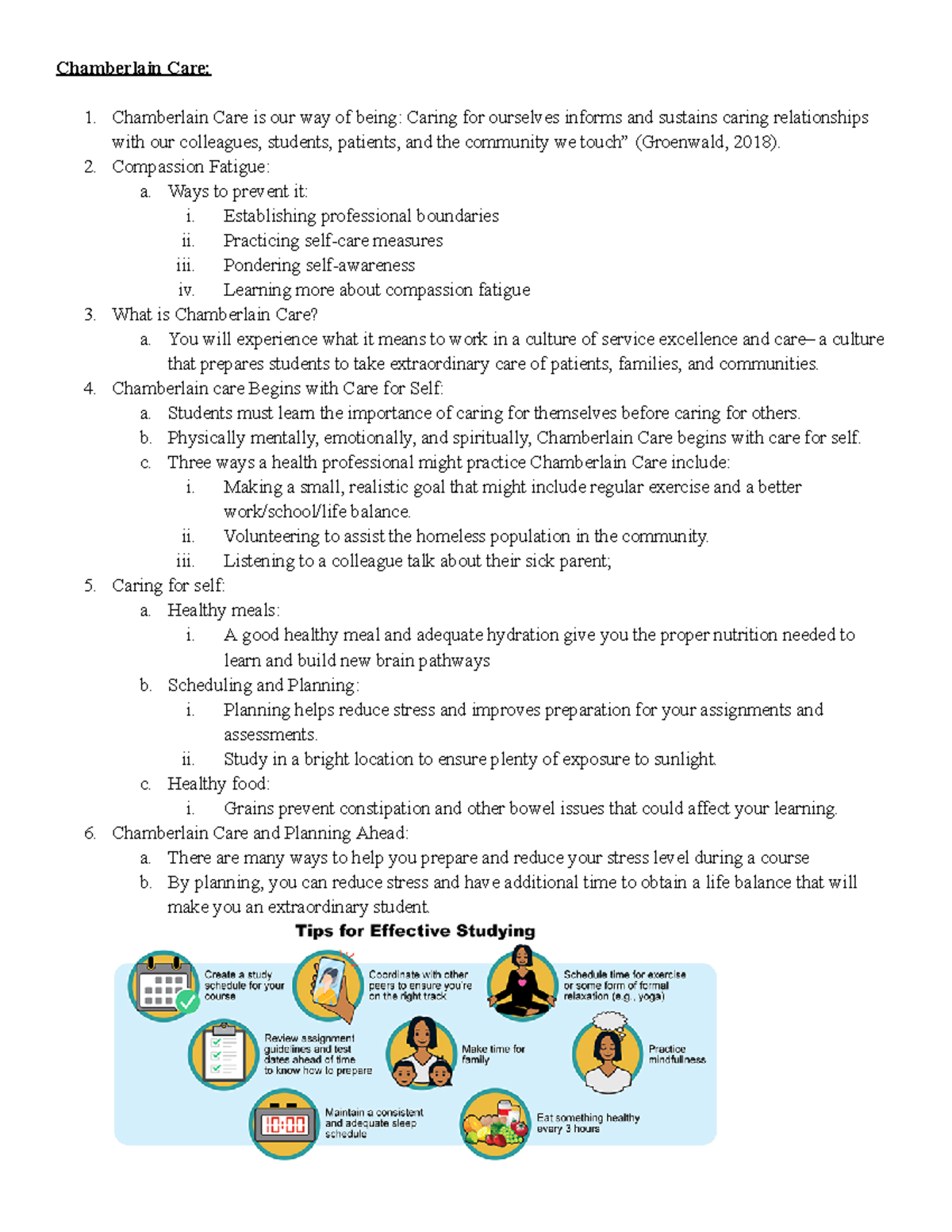 Week 1 Module 1 Edapt Chamberlain Care Chamberlain Care Is Our Way Of Being Caring For