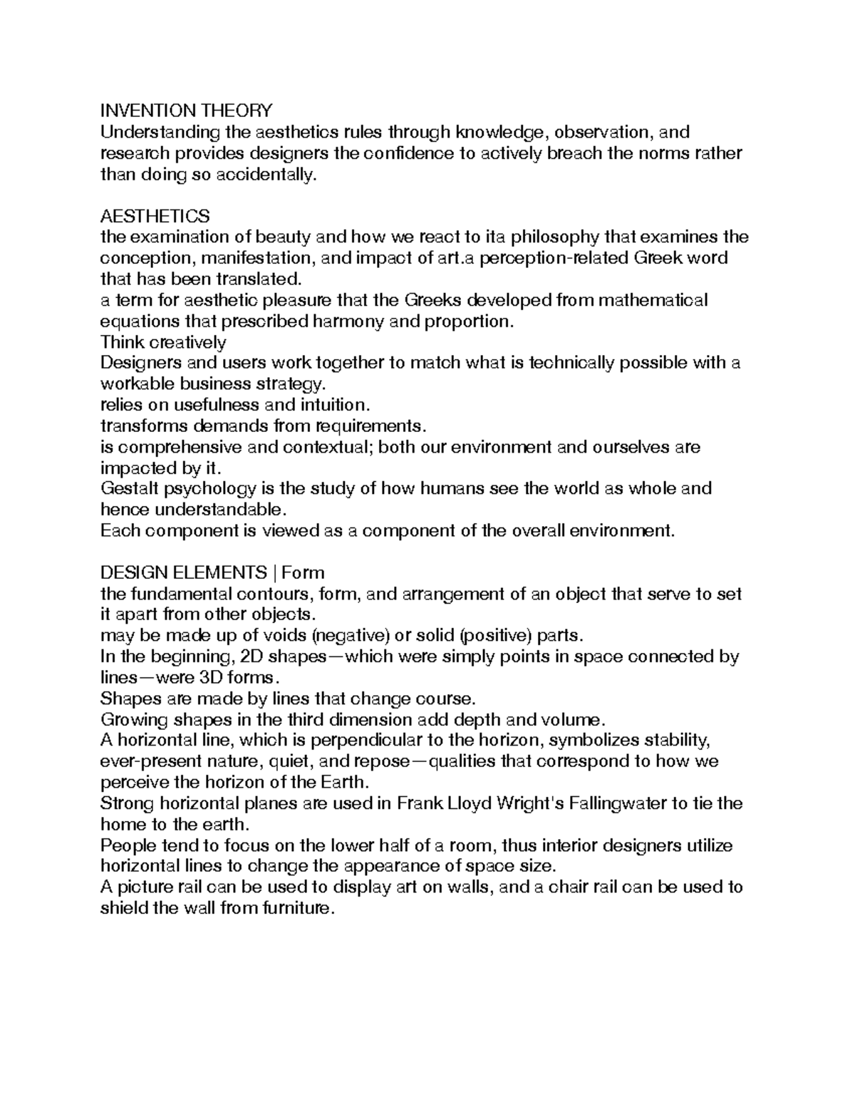 Note 7 - INVENTION THEORY - INVENTION THEORY Understanding the ...