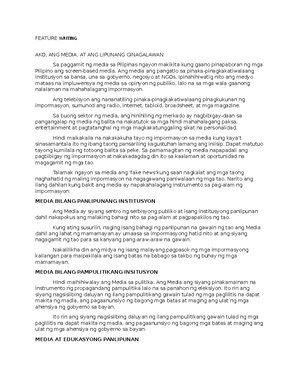 Filipino Radio Broadcasting Script - Copy - Voice: Mula sa bulwagang ...