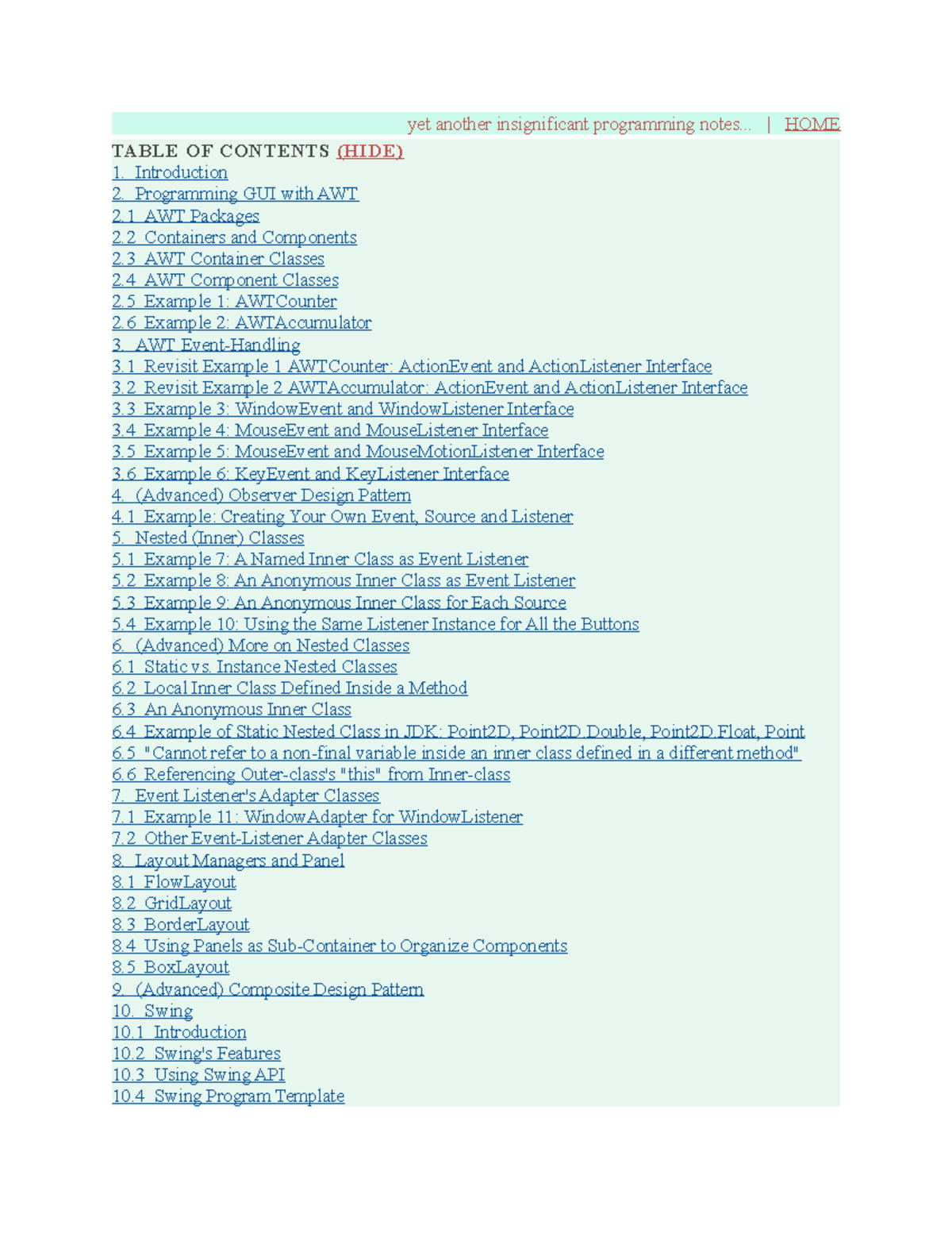 User Interface Programming - yet another insignificant programming ...