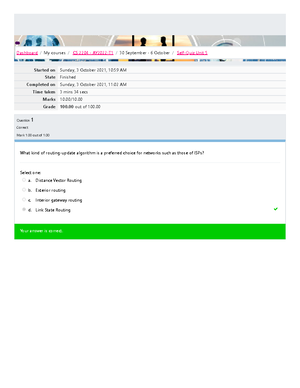 Self-Quiz 1 Prolog and Logical Programming Basics Attempt review ...