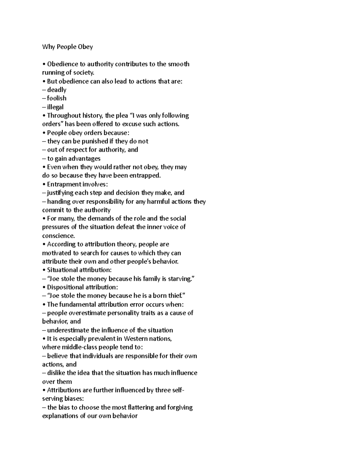 Why People Obey - Pease. - Why People Obey Obedience to authority ...