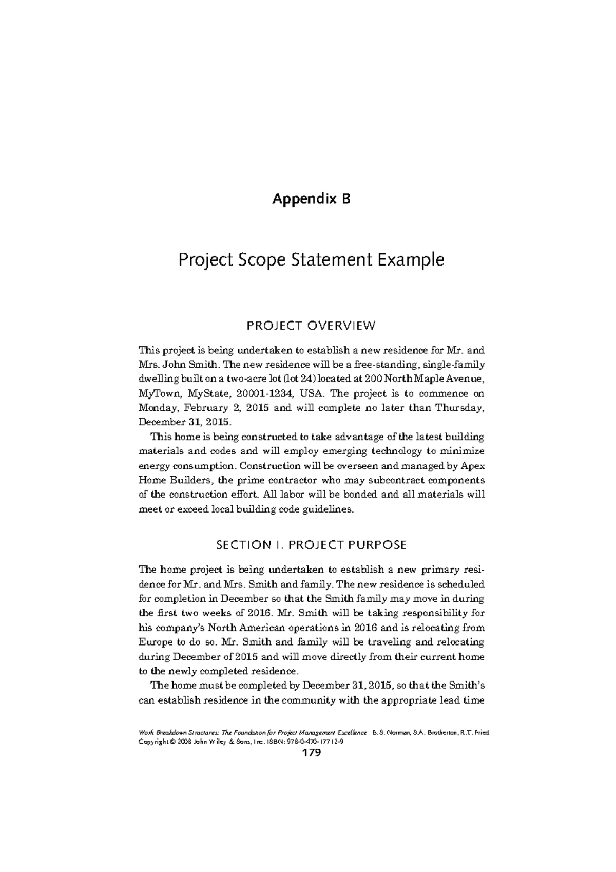 Sample-scope-statement-2 - Appendix B Project Scope Statement Example PROJECT OVERVIEW This ...