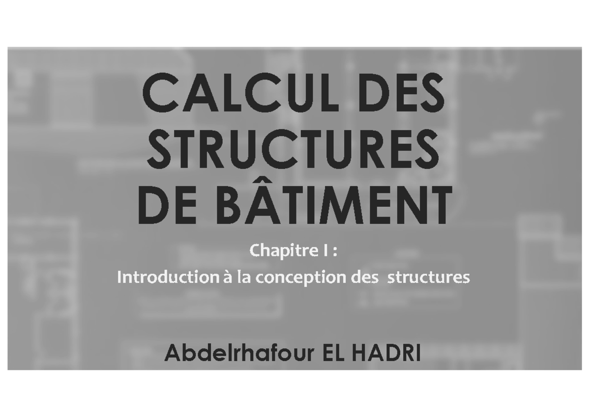 384321052 CSB Introduction a la conception des structures - CALCUL DES ...