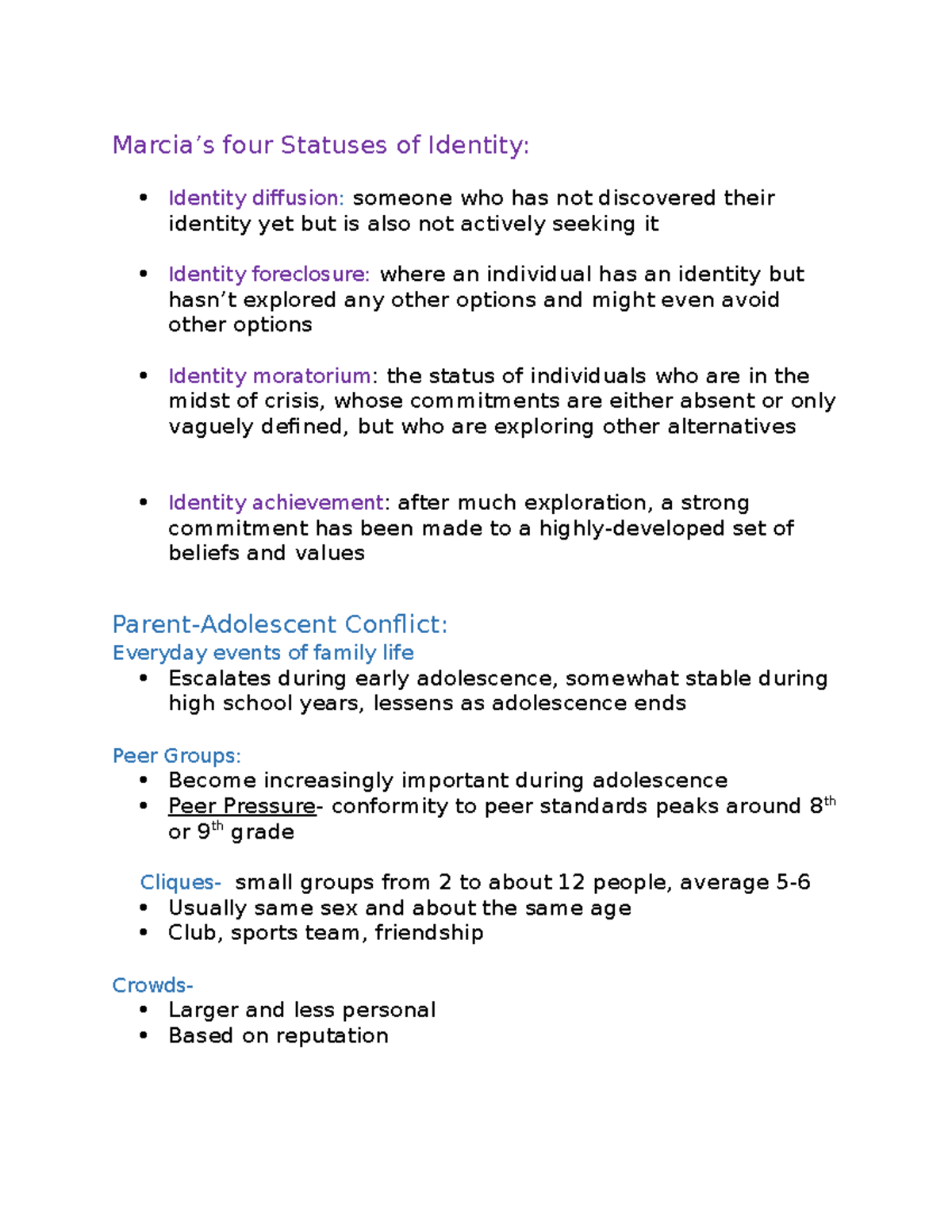 Adolescence - Developmental Psychology (psych 210) Professor Brown ...