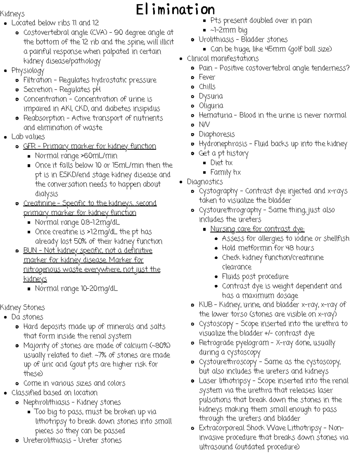 Elimination L4 - Located below ribs 11 and 12 Costovertebral angle (CVA ...