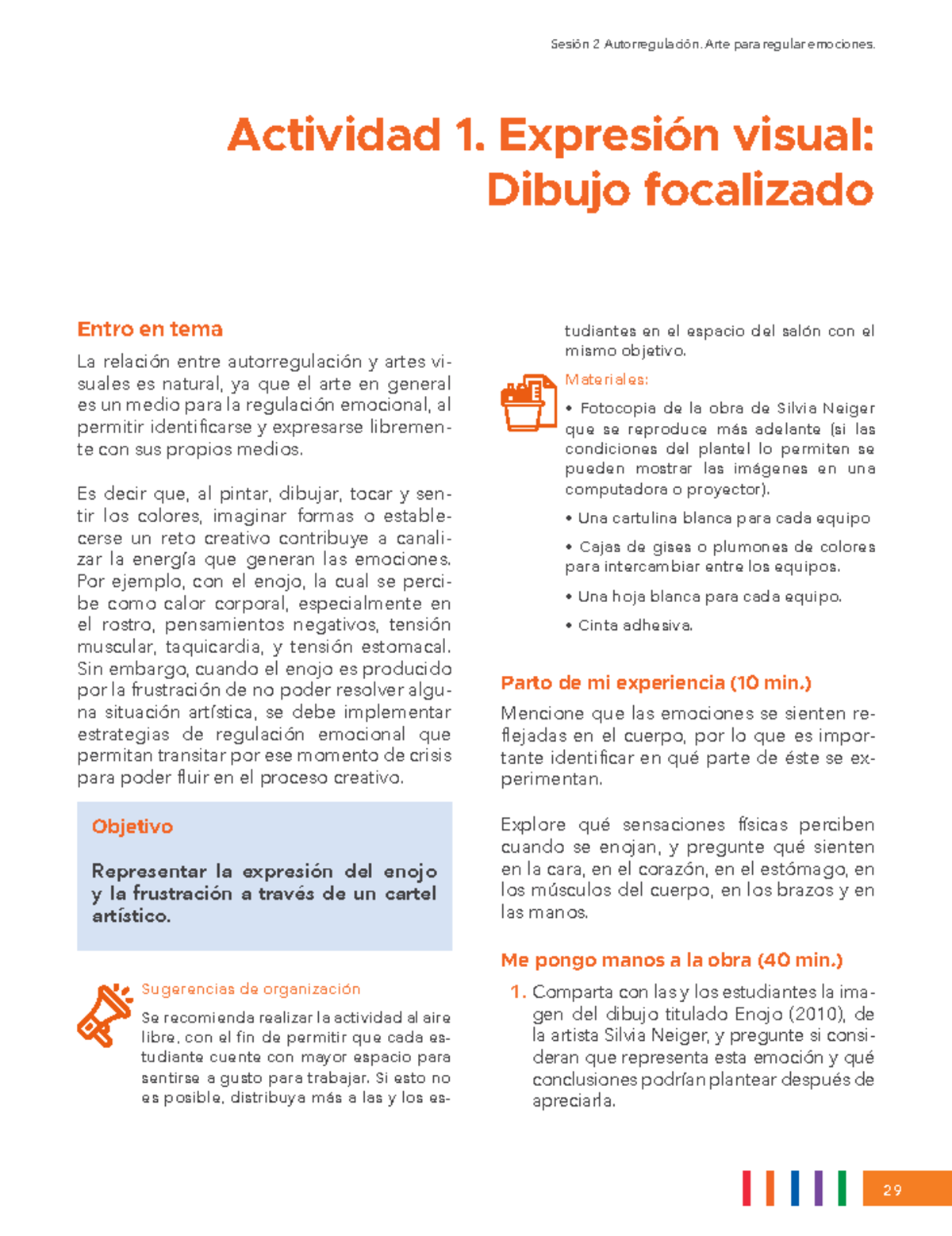 (6) Arte Expresión visual Dibujo focalizado - 29 Actividad 1. Expresión ...